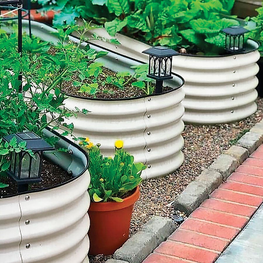 Vego Garden® 17-Inch 6 In 1 Modular Metal Raised Bed (White) – Park Seed