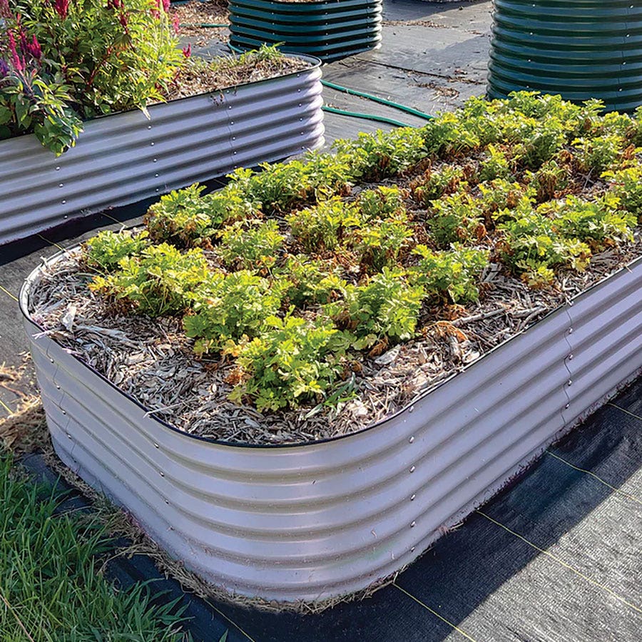 Vego Garden® 17-Inch 10 In 1 Modular Metal Raised Bed (White) – Park Seed