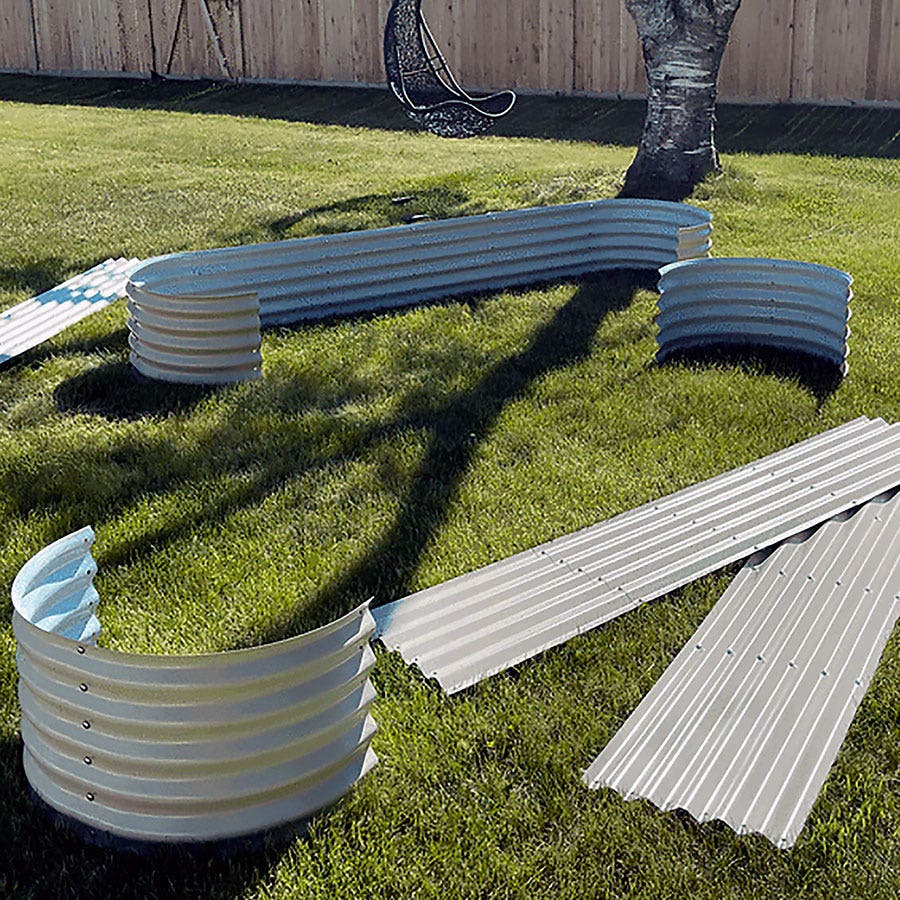 Vego Garden® 17-Inch 10 In 1 Modular Metal Raised Bed (White) – Park Seed