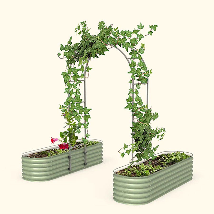 Vego Garden® Modular Arched Single Section 1.5 Foot Trellis System ...