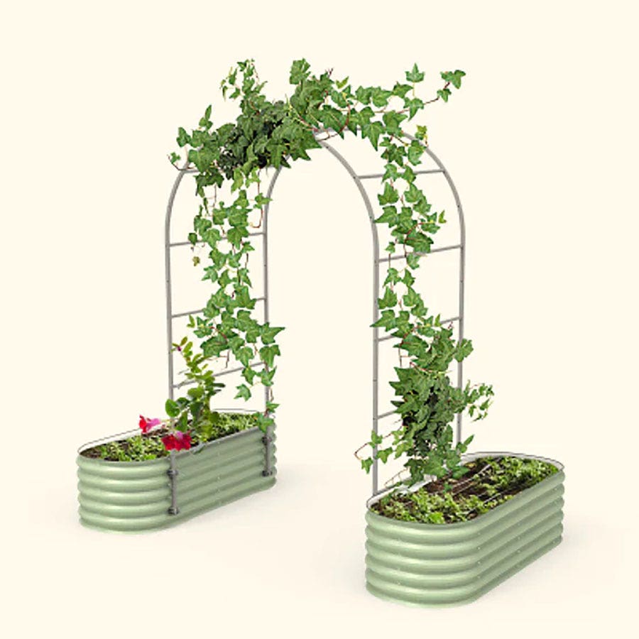 Vego Garden® Modular Arched Single Section 1.5 Foot Trellis System ...