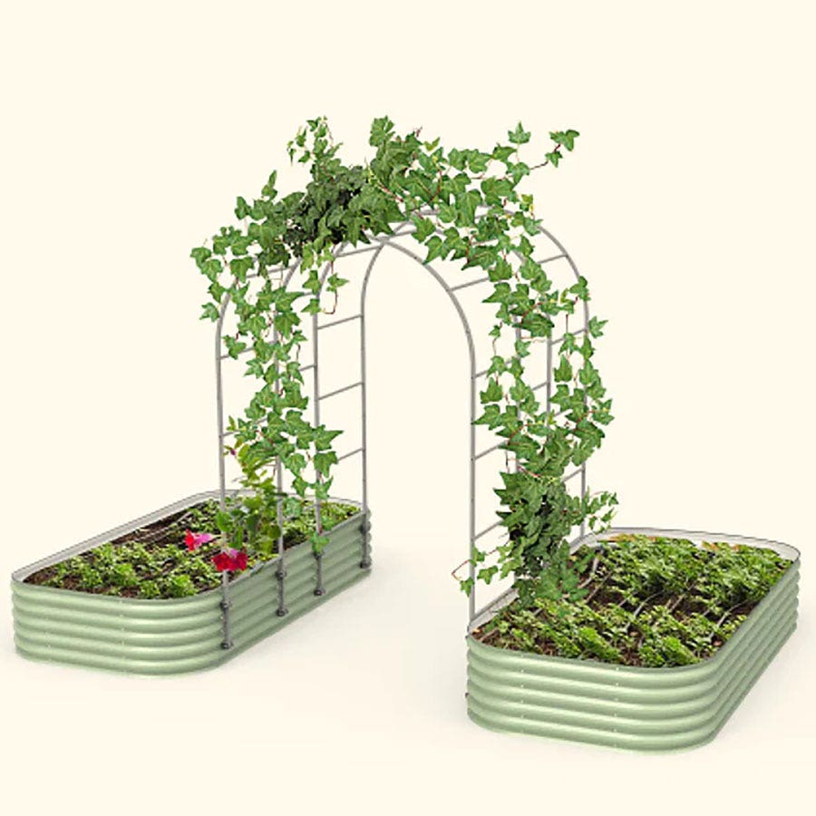 Vego Garden® Modular Arched Single Section 1.5 Foot Trellis System ...