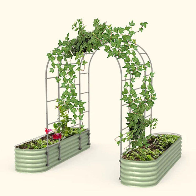 Vego Garden® Modular Arched Single Section 1.5 Foot Trellis System ...